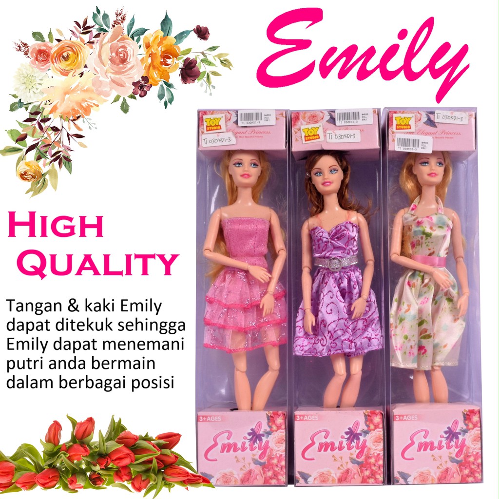 Jual BONEKA EMILY ELEGANT PRINCESS MAINAN ANAK PEREMPUAN BONEKA BARBIE ...