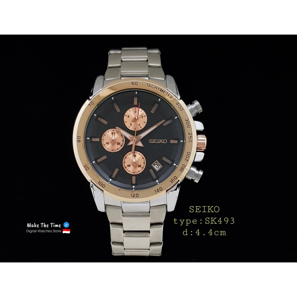 Jual Jam Tangan Pria Seiko Chronograph SK493 Tanggal Aktif ( Include ...