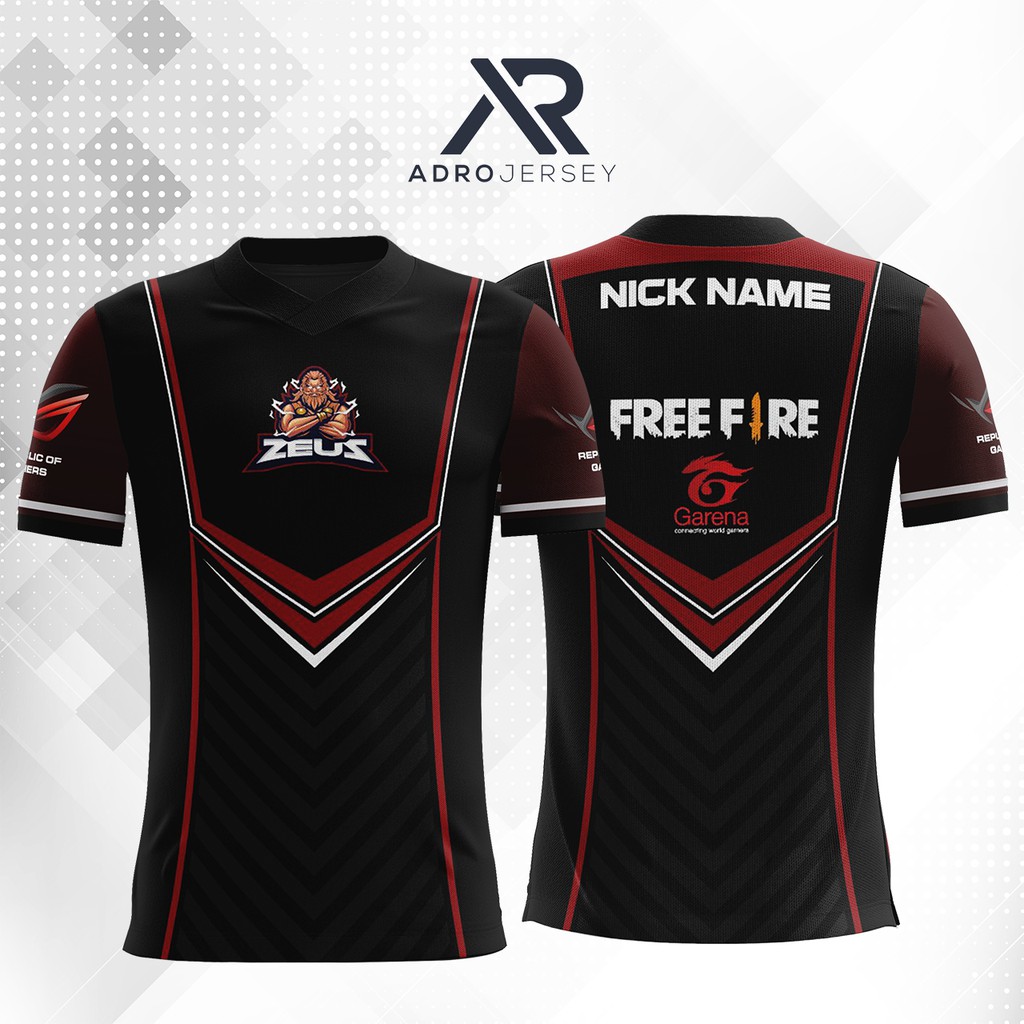 Jual Baju Gaming Esport PUBG, Mobile Legend, Free Fire, Dota, Custom ...