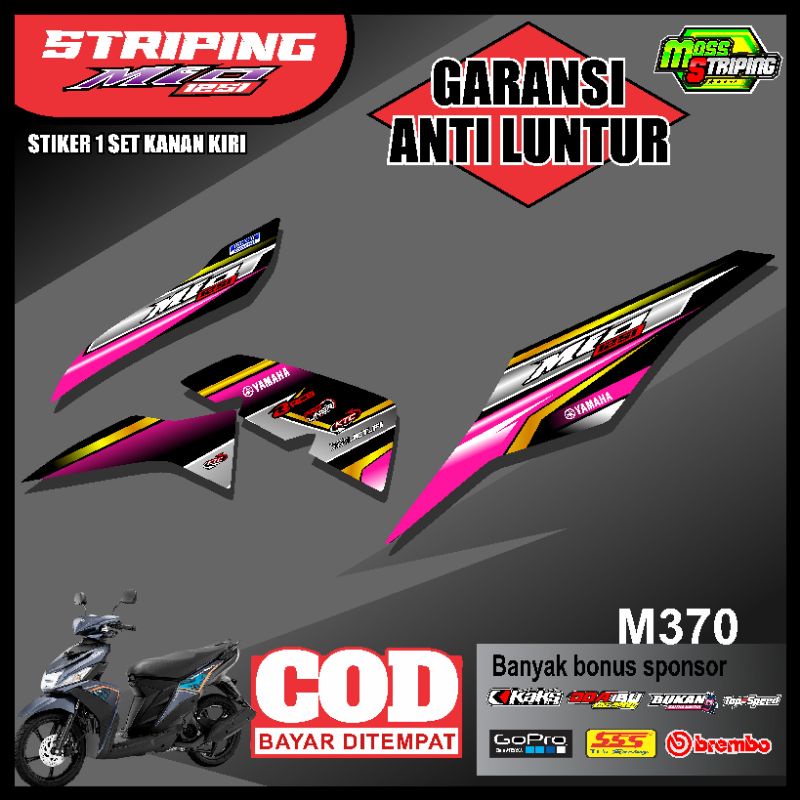 Jual Sticker Stiker Striping Variasi Motor YAMAHA MIO M3 MIO Z MIO 125 ...