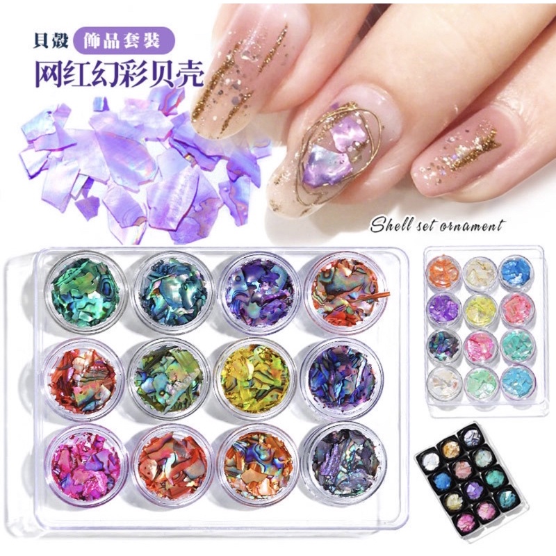 Jual Sea Shell Dust / Pecahan Kerang Aksesoris Nail Art/ Sea Shell ...