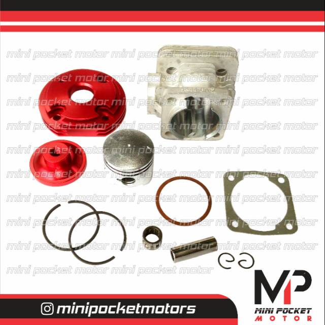 Jual Block Piston Racing Head Pisah Set CNC 44mm Motor Mini GP Mini ...