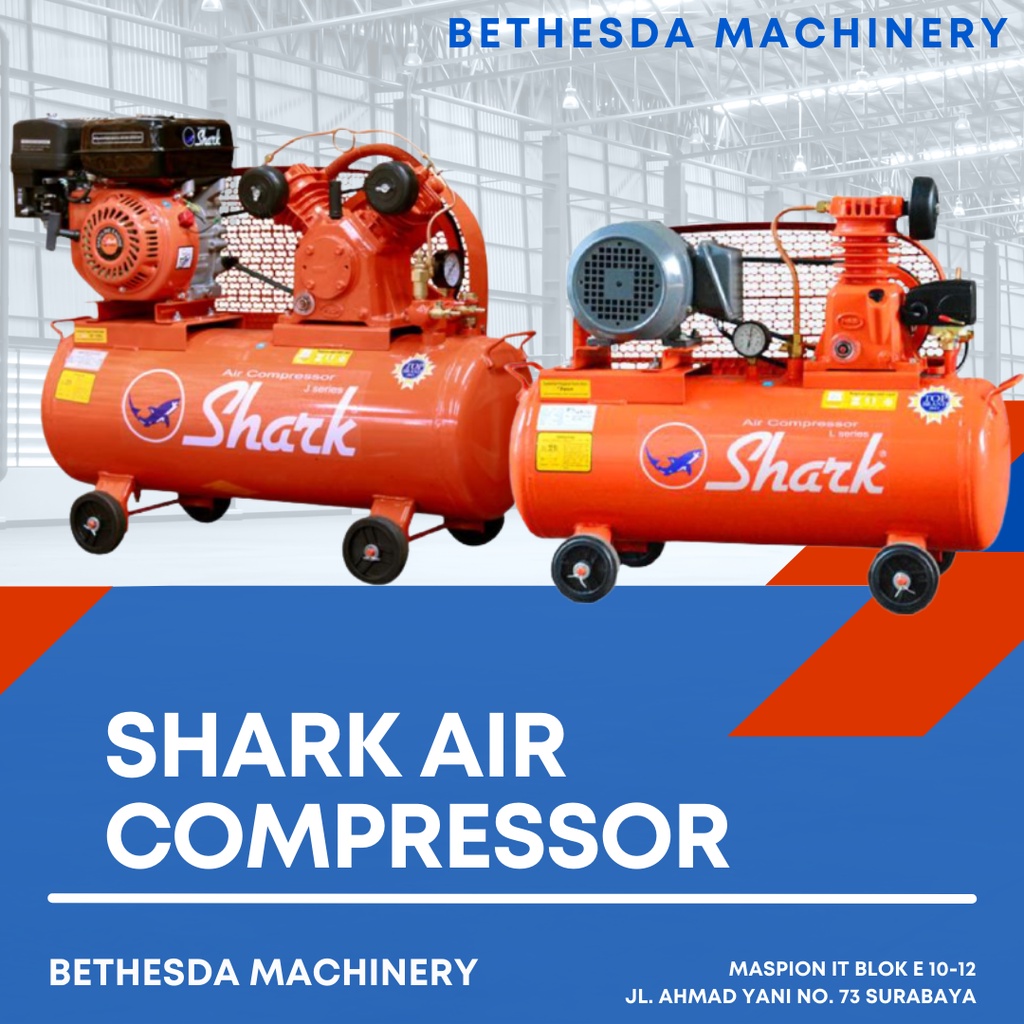 Jual Shark 5HP Mesin Kompresor AMP-FG 5 HP UNLD Compressor Unload 12 ...