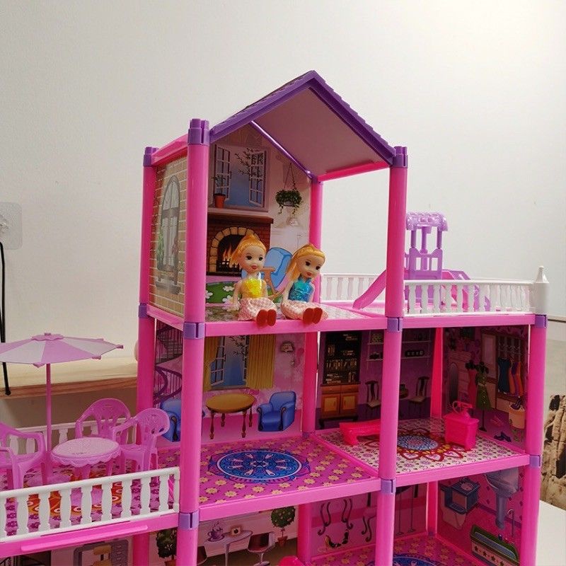 Jual 3 Lantai Mainan Rumah Rumahan Anak Perempuan Lengkap Dengan ...