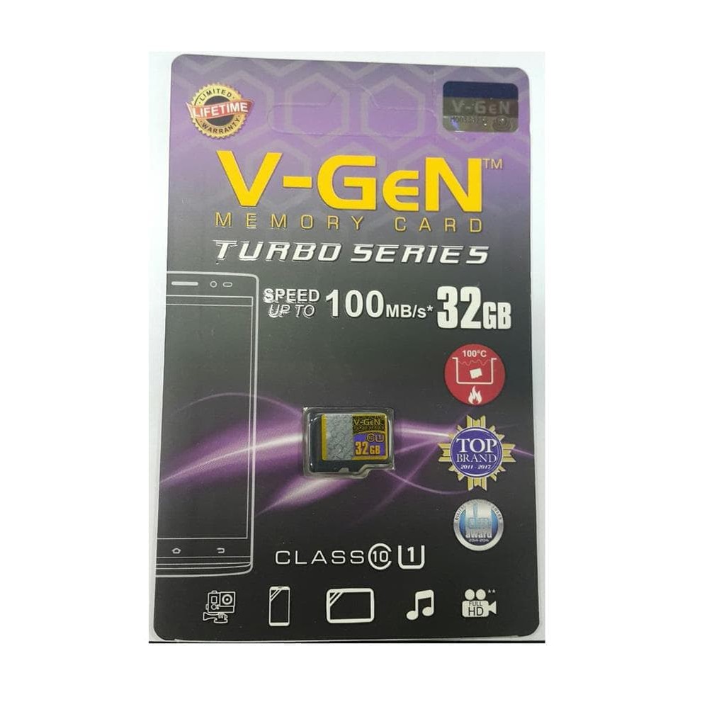 Jual V-gen Micro SD Vgen 32GB Class 10 TURBO SERIES Memory Card HP 32 ...