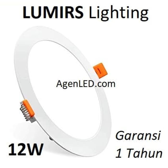 Jual LUMIRS Lampu Downlight LED Panel 12W Putih 12 W Watt Tipis Bulat Inbow | Shopee Indonesia