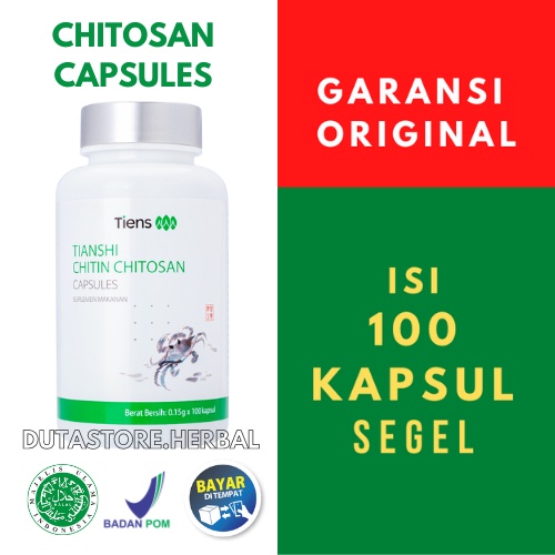 Jual Tiens Chitin Chitosan Capsule (100 kapsul)/ORIGINAL/SEGEL | Shopee ...