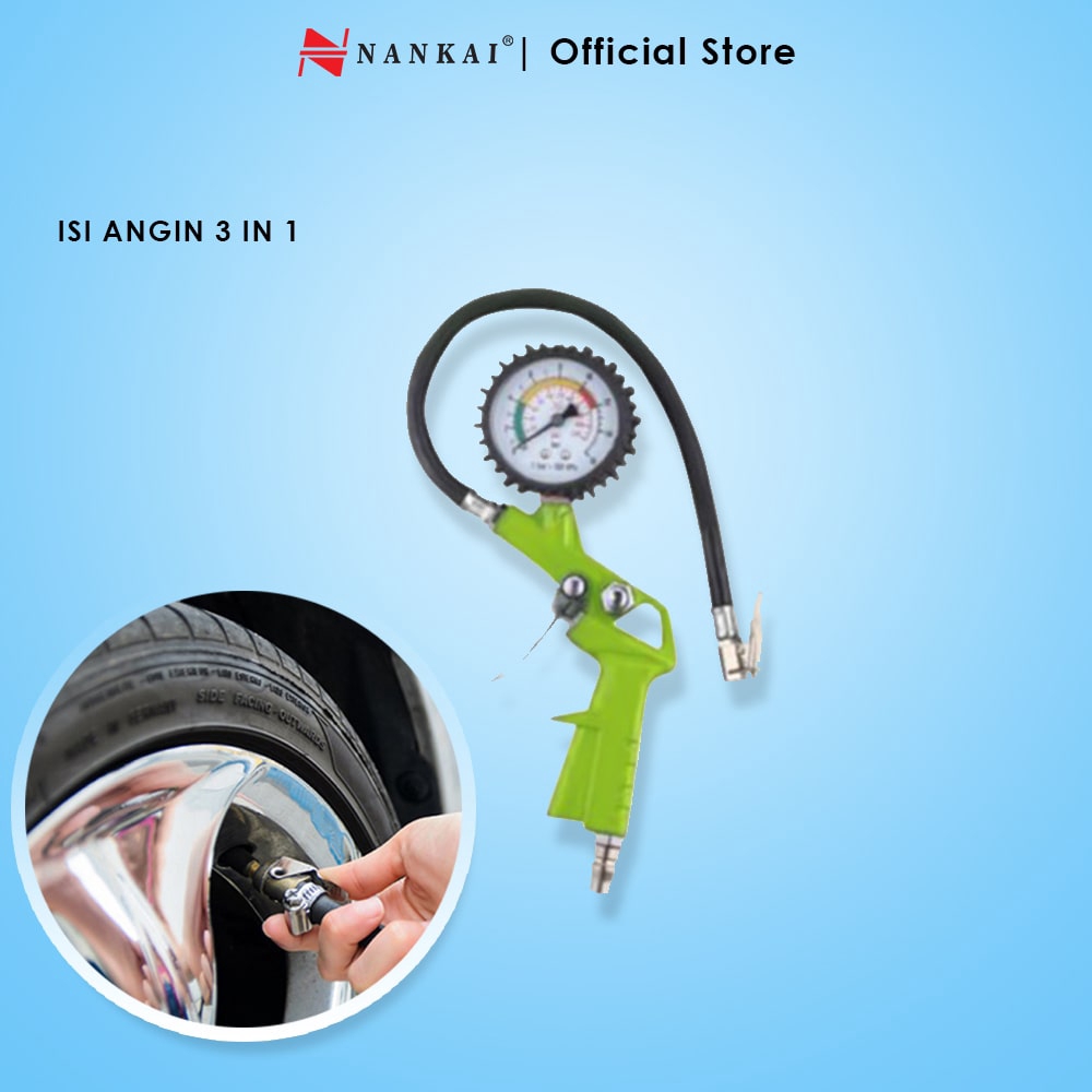 Jual Pengisi Angin Ban 3 in 1 / Tire Cuk TG 3Nankai | Shopee Indonesia