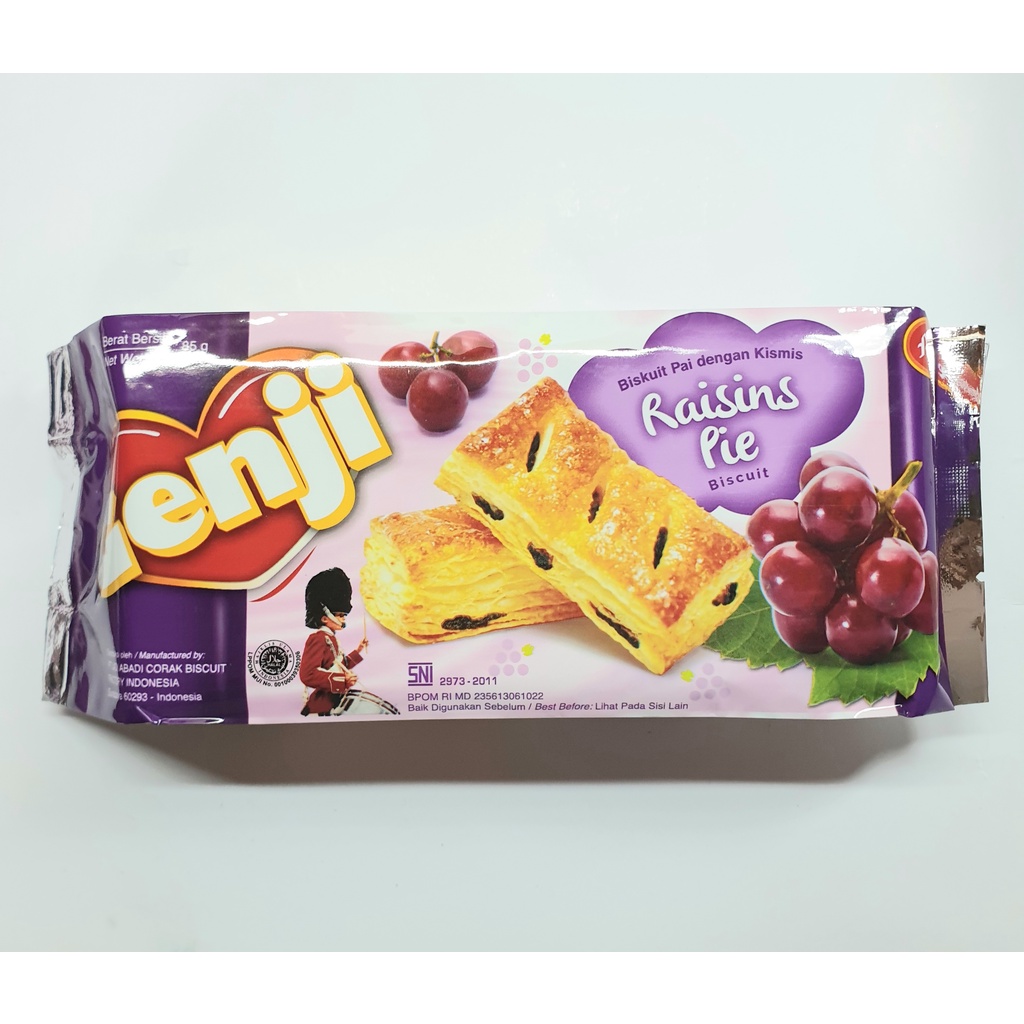 Jual Monde Genji Raisins Pie Biscuit 85 gr / Biskuit Pai dengan Kismis ...