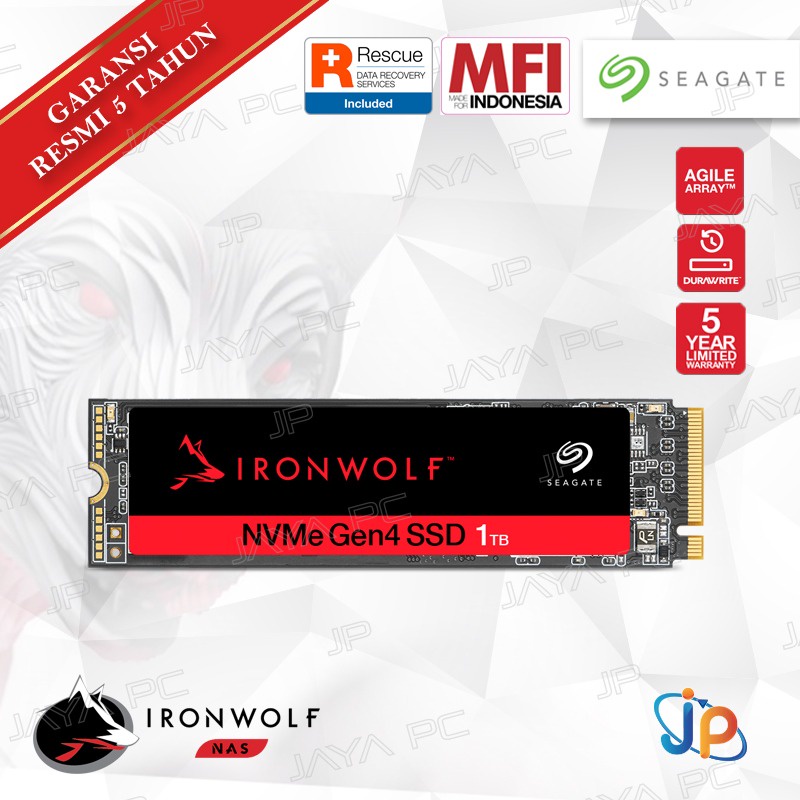 Jual Seagate IRONWOLF NAS SSD 525 M.2 Pcie Nvme 1TB - SSD M2 1 TB ...