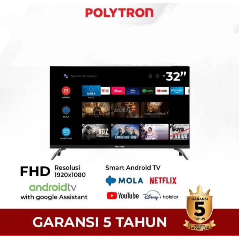 Jual POLYTRON GOOGLE TV LED 32 Inch HD - PLD32RG9059 | Shopee Indonesia