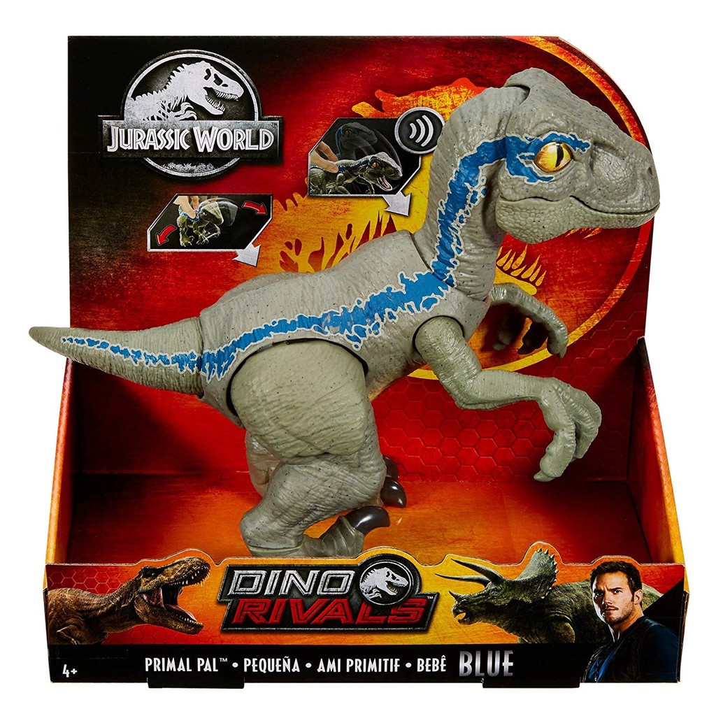 Jual JURASSIC WORLD Dino Rivals Primal Pal Velociraptor Blue Dinosaur ...