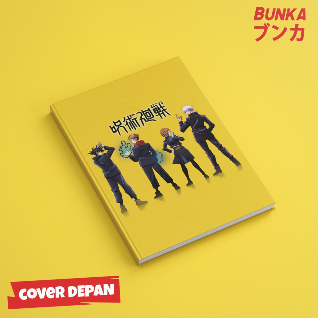 Jual Notebook Anime Jujutsu Kaisen Satoru Gojo Team Hardcover A5 Buku ...