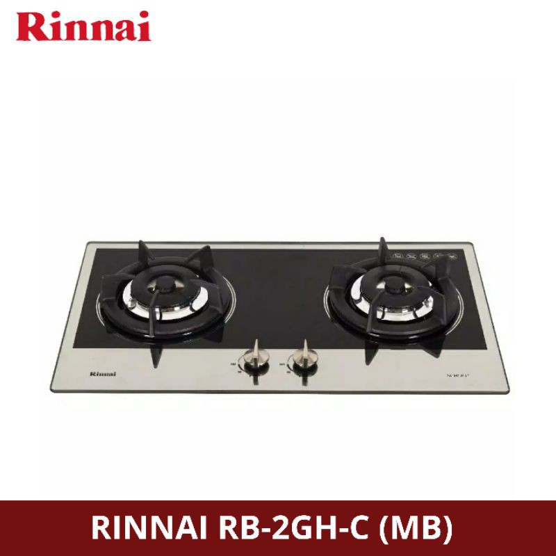 Jual kompor Rinnai kompor tanam Built In Hob 2 Tungku RB-2GH-C (MB) | Shopee Indonesia