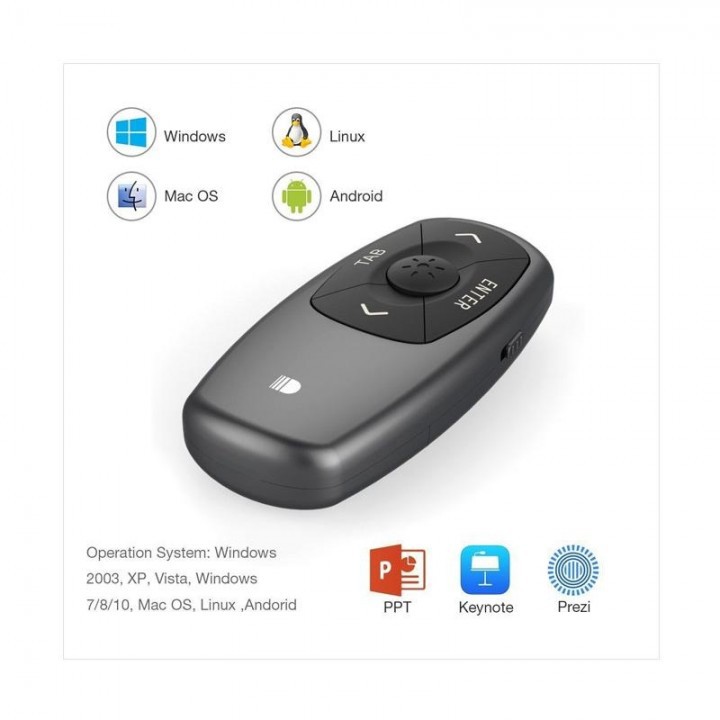 Jual DOOSL DSIT011 2.4GHz Mini Wireless Presenter with Red Laser ...