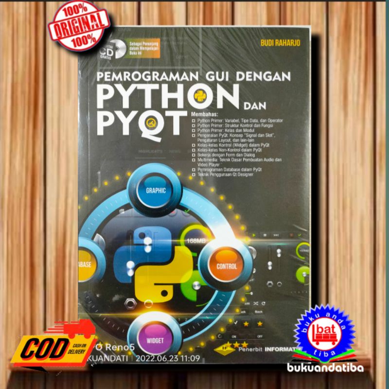 Jual Pemrograman GUI Dengan PYTHON dan PYQT + CD Budi Raharjo | Shopee ...