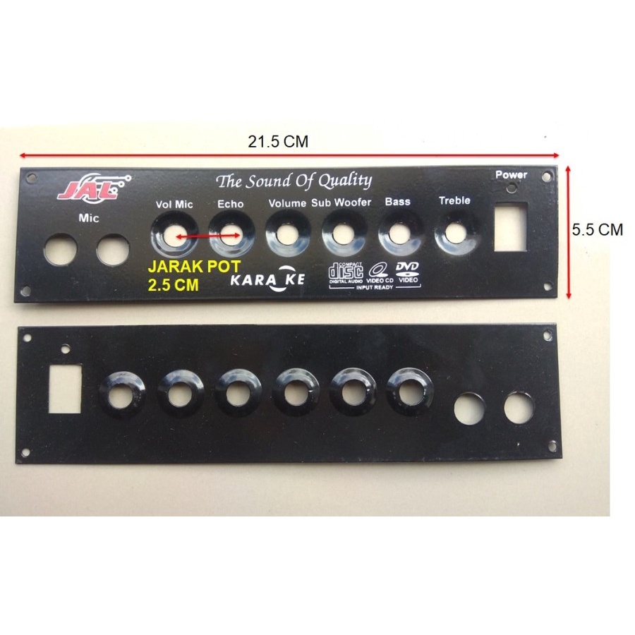 Jual Panel kit speaker aktif active plat besi 2mic echo subwofer ...