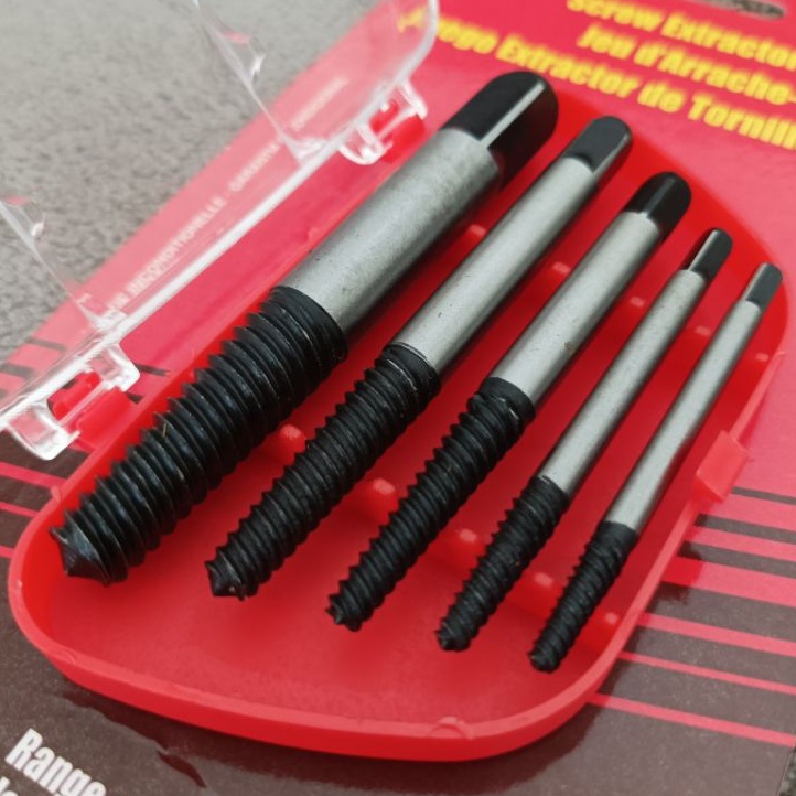 Jual Alat Buka Baut Rusak Screw Extractor set 5 pcs Alat Buka Kran ...