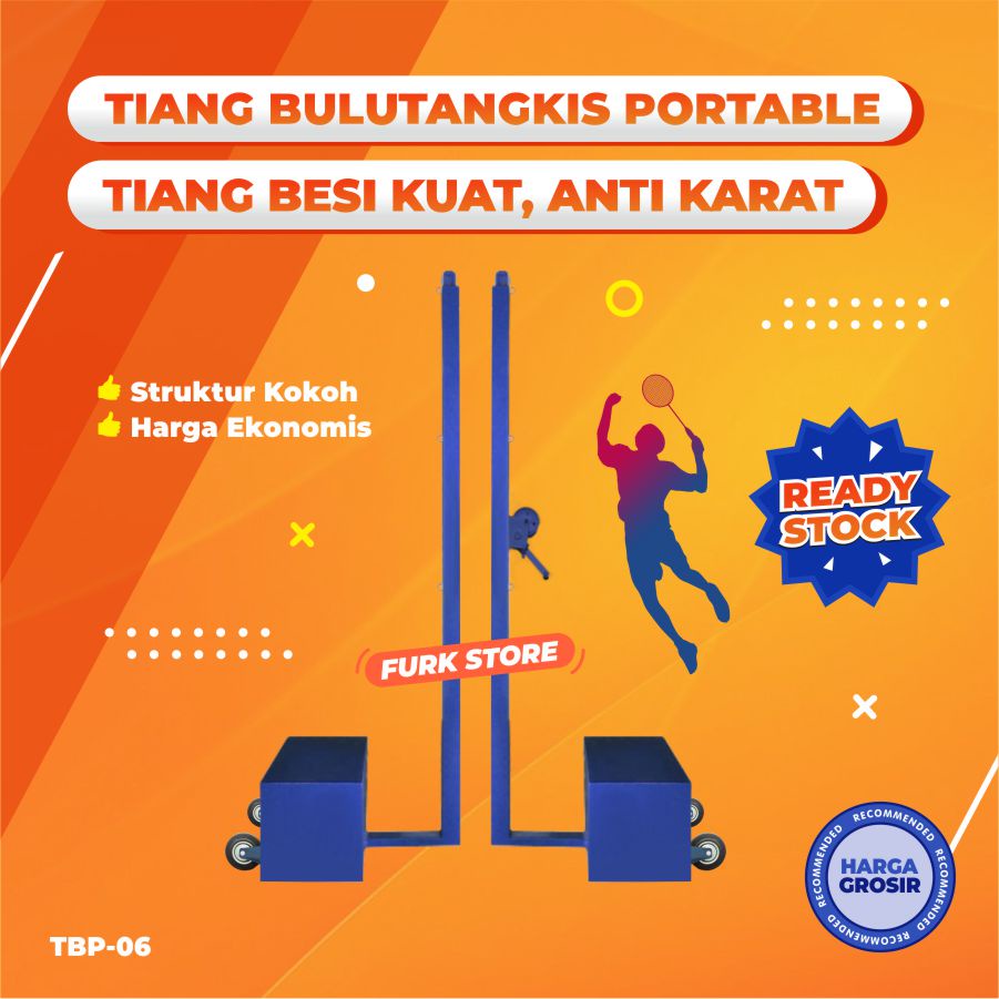 Jual Tiang Bulutangkis Portable TBP-06, Harga Tiang Bulu Tangkis, Tiang ...
