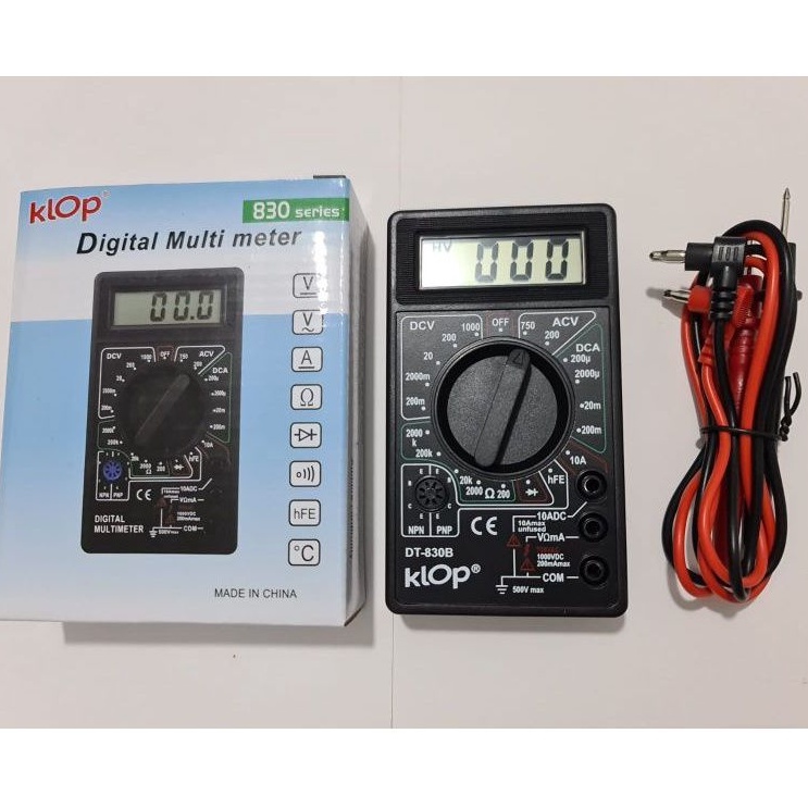 Jual MULTIMETER digital multi meter KLOP VIPER 830 B | Shopee Indonesia
