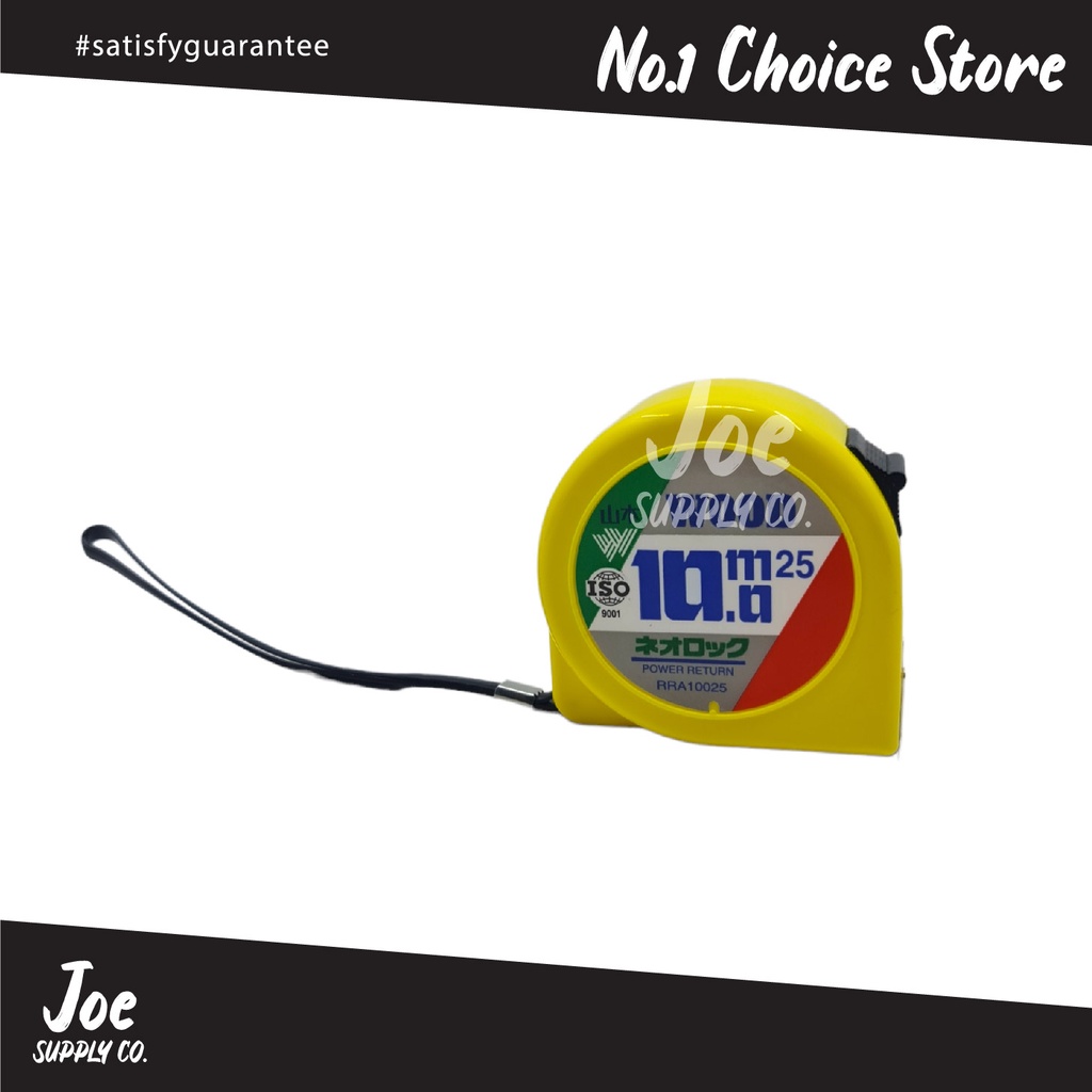 Jual Alat Ukur Meteran Wood Bolak Balik 10m Lebar 1 Inch Bahan Tebal 10 ...