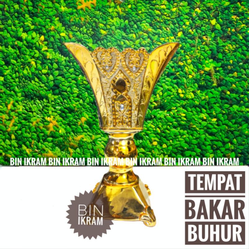 Jual Tempat Bakar Buhur Bukhur Wadah Bakar Dupa Warna Gold Emas Mewah ...