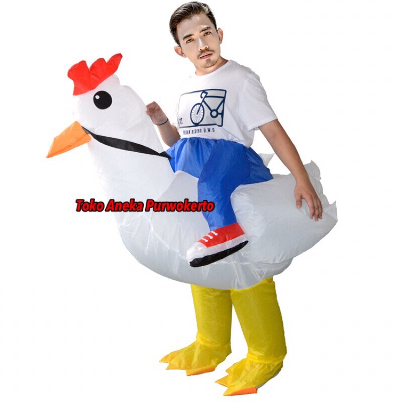 Jual KOSTUM ANGIN NAIK AYAM MURAH COSPLAY BADUT DINO HIBURAN KARNAVAL ...
