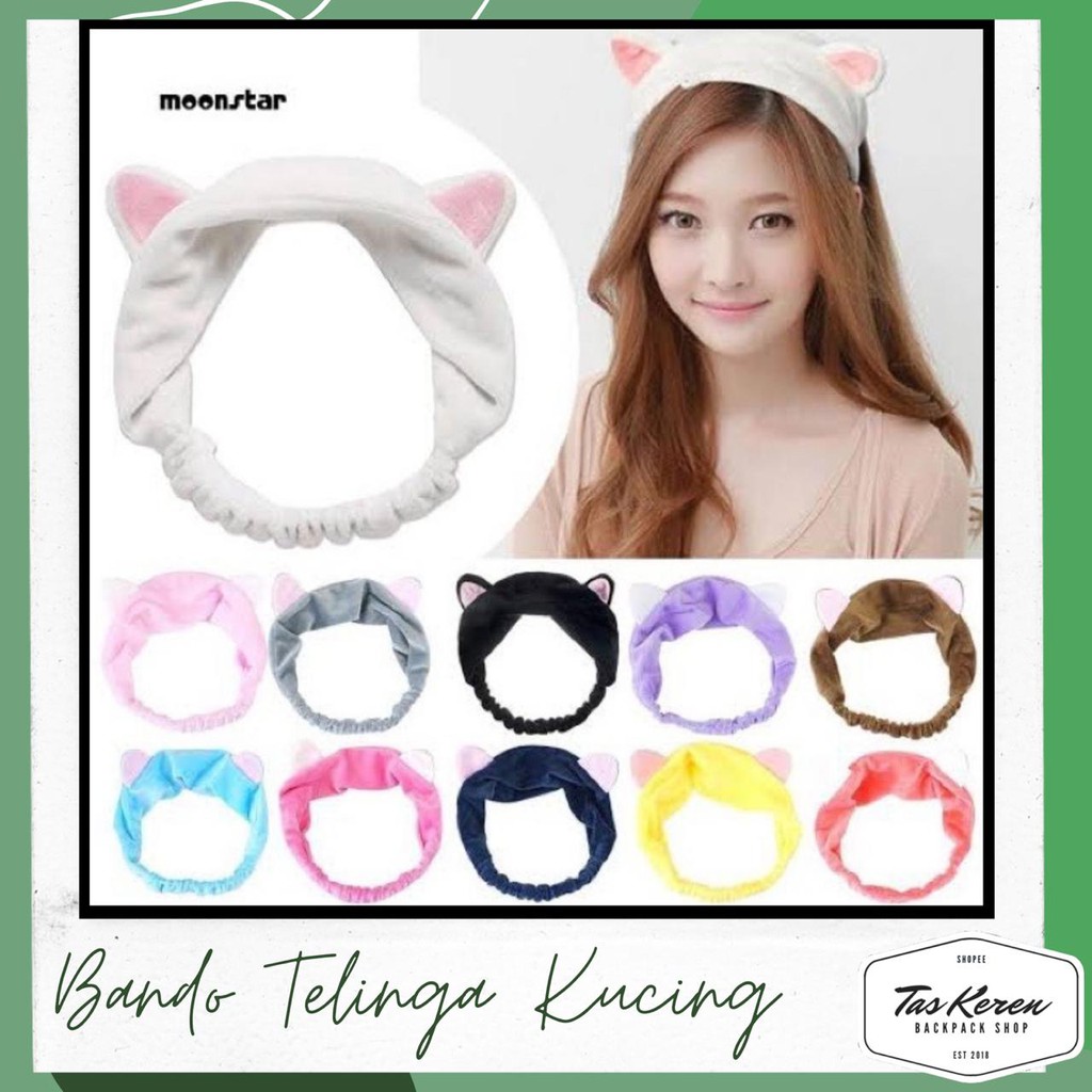 Jual Bando Telinga Kucing Lucu / Headband Mandi / Headband Telinga ...
