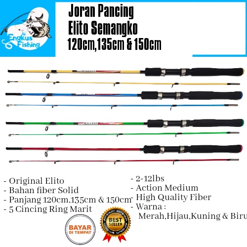 Jual Joran Pancing Elito Semangko 120cm - 150cm (Fiber Solid) Lentur ...