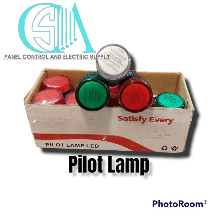 Jual Lampu Indikator Panel listrik Pilot Lamp Shemsco AD22 220V-Merah ...