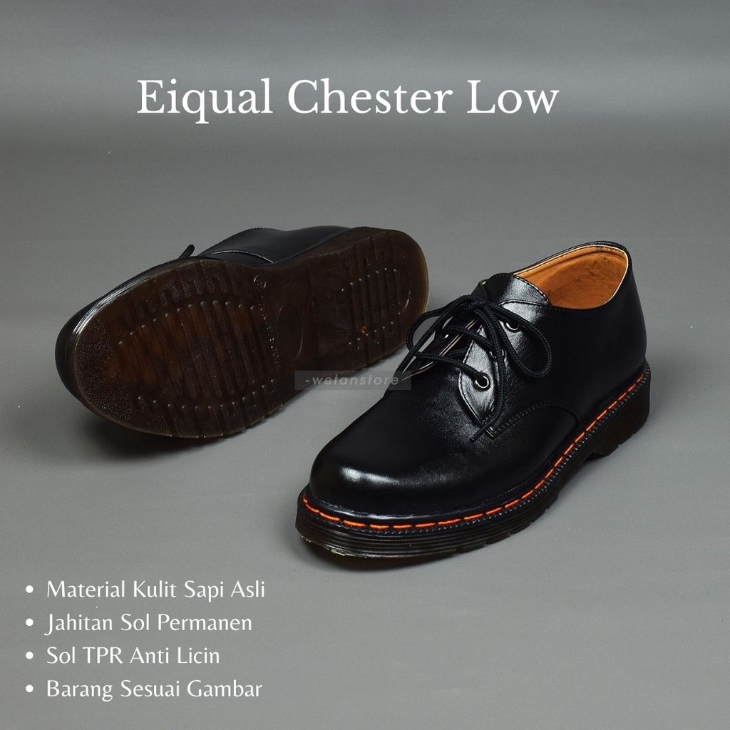 Jual Sepatu Low Boots Pria Casual Keren Bahan Kulit Asli / Classic ...