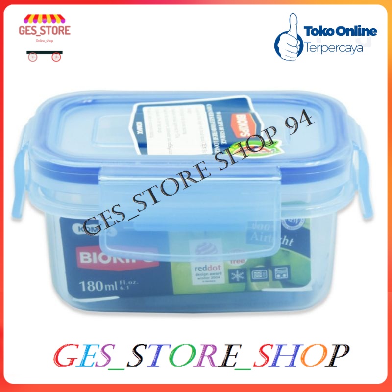 Jual Komax Biokips Tempat Makan Persegi Panjang 180 Ml R1/Tempat makan ...