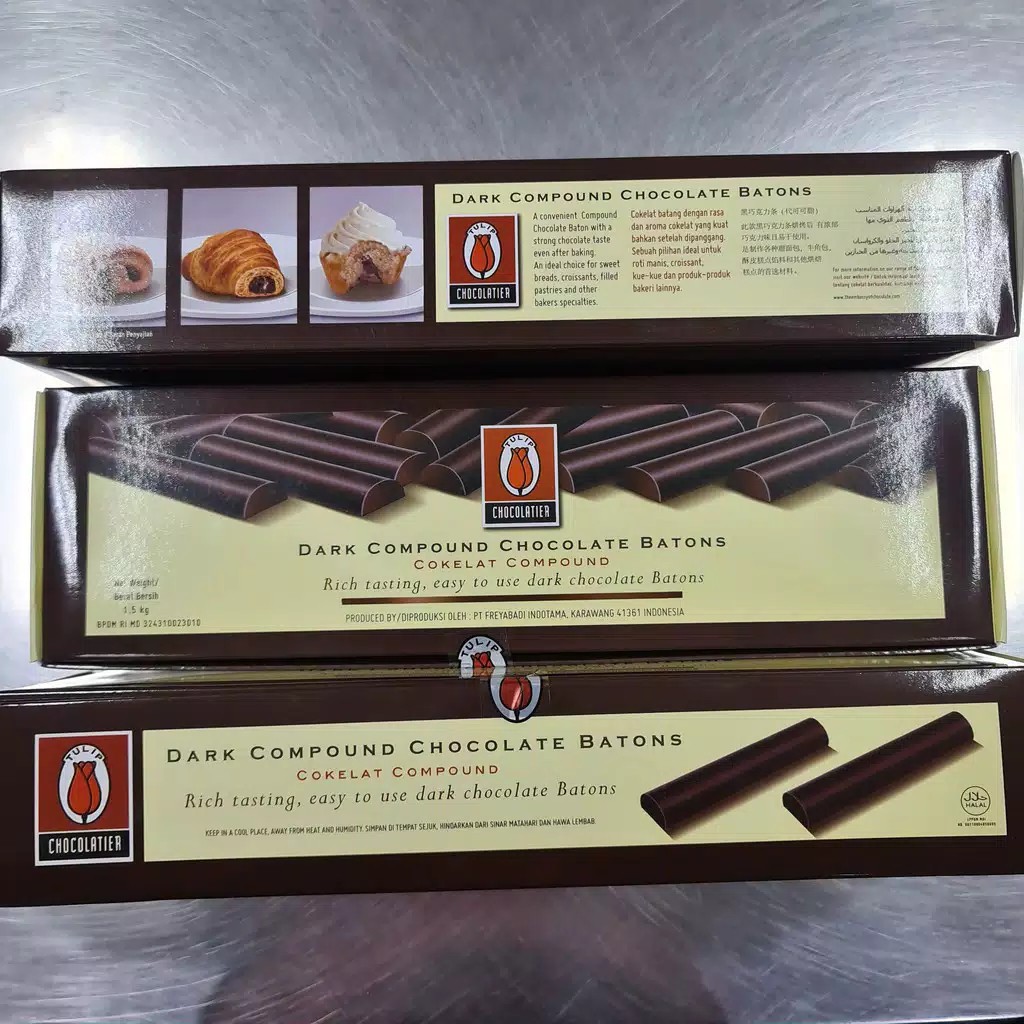 Jual Coklat TULIP STIK / Chocolate Stick Baton TULIP / Dark Compound ...