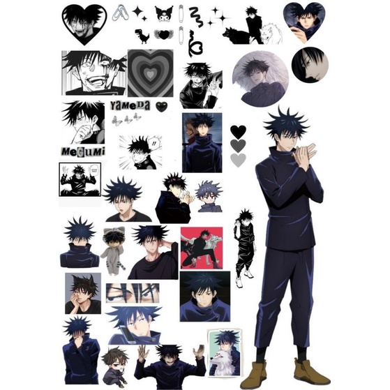 Jual Megumi stiker Megumi Jujutsu kaisen stiker Megumi Yameda stiker ...