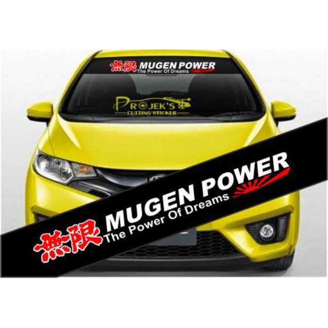 Jual Stiker kaca mobil mugen power keren terlaris | Shopee Indonesia