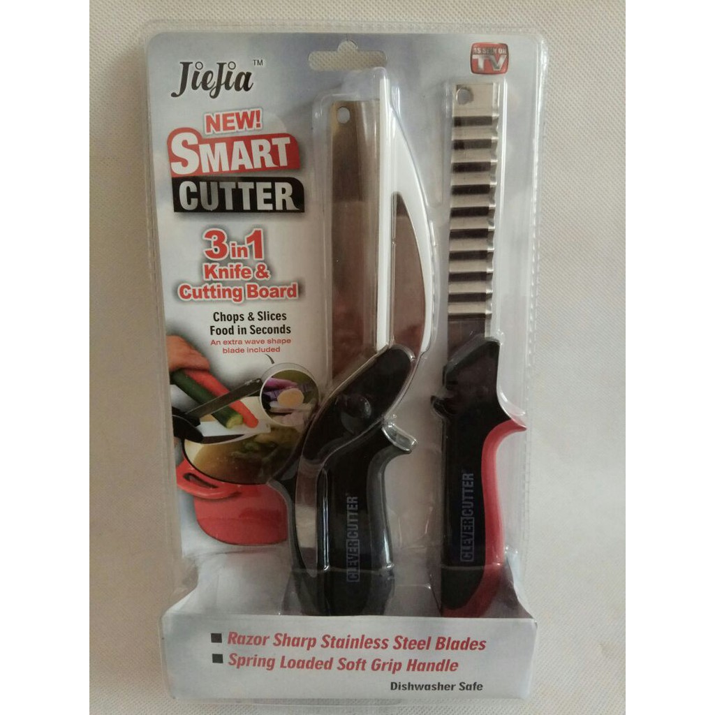 Jual alat potong sayur dengan 2 pisau berbeda - clever cutter 3 in 1 ...