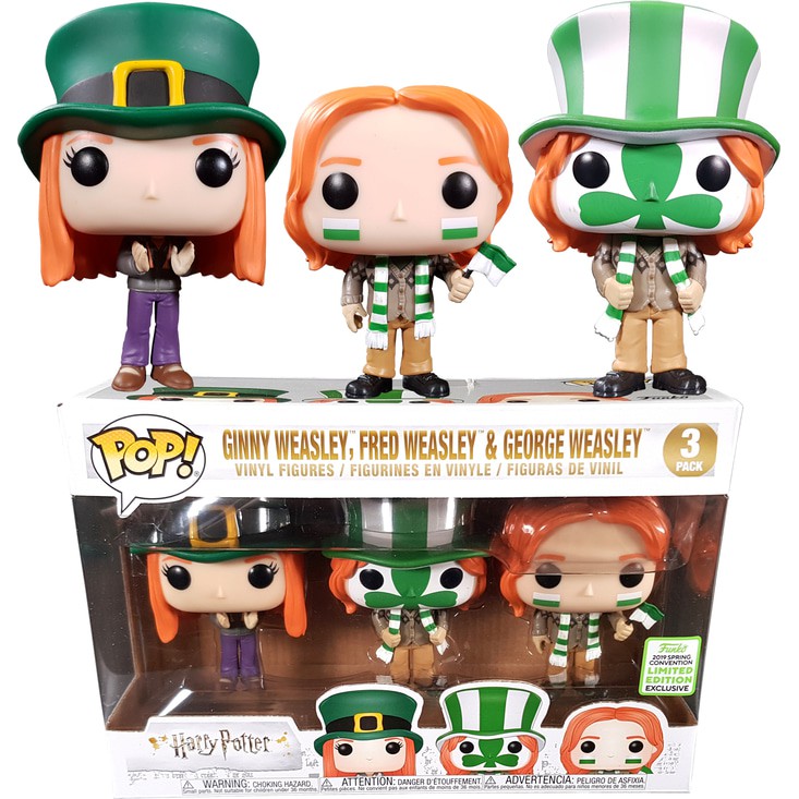 Jual Terbaru Funko Pop ECCC 2019 Harry Potter 3 Pack - Irish Weasley ...