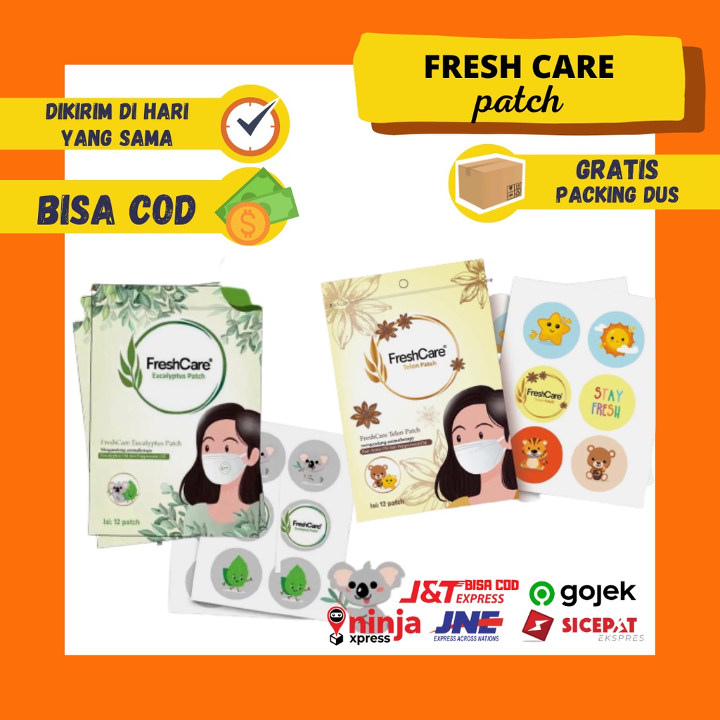 Jual FRESH CARE Eucalyptus Patch/Freshcare/Sticker Masker/Senisehat ...