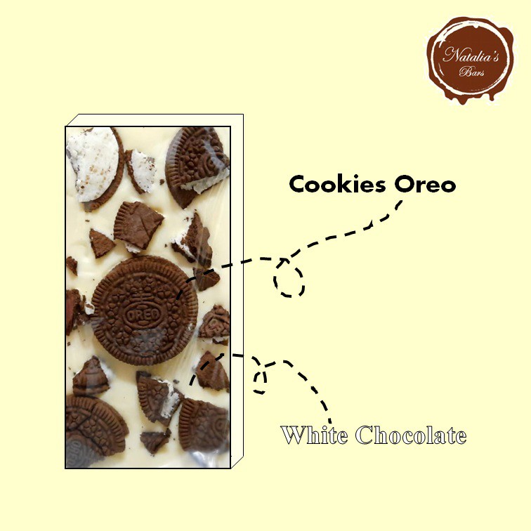 Jual White Chocolate with Oreo | Cokelat Putih dengan Oreo | Shopee ...
