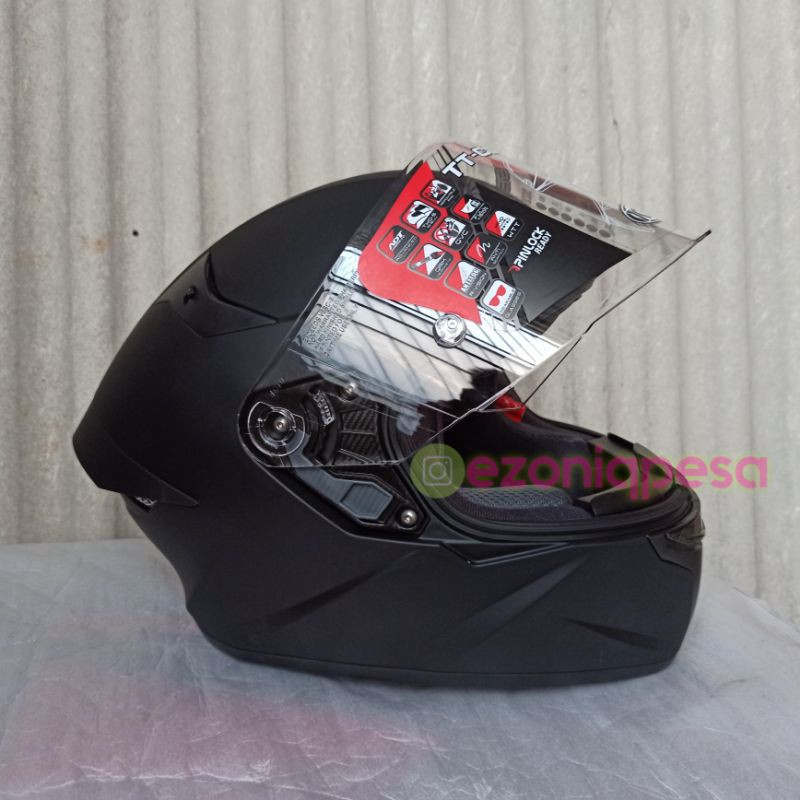 Jual HELM KYT TT COURSE SOLID BLACK DOFF ORIGINAL | Shopee Indonesia