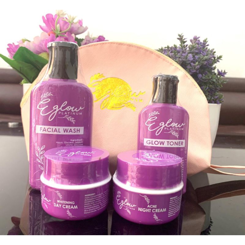 Jual Paket Eglow Platinum whitening series | Shopee Indonesia