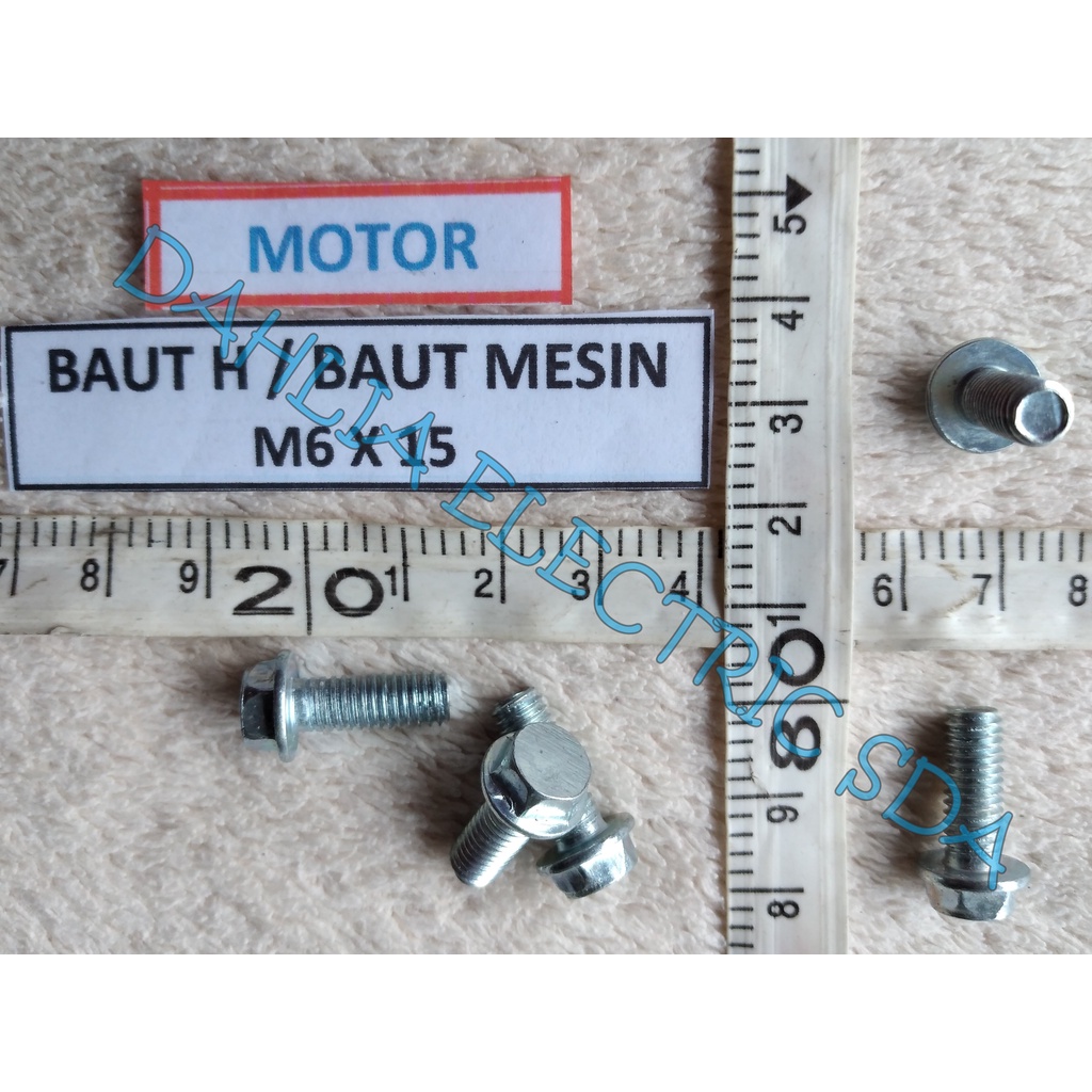 Jual BAUT MESIN MOTOR M6 X 15 | Shopee Indonesia