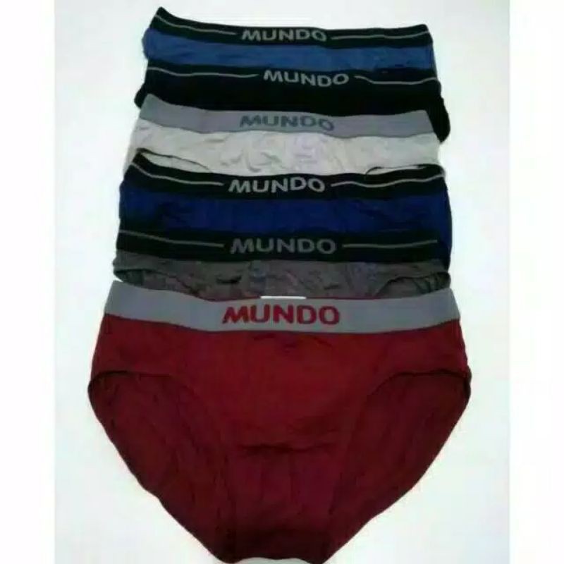 Jual MUNDO Men's Brief Celana Dalam Pria MIX RANDOM Ready COD | Shopee ...