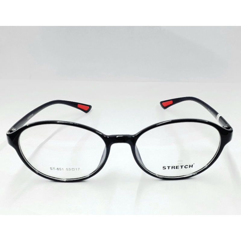 Jual Kacamata Stretch Unisex Ful Frame 851Col.3(Black) | Shopee Indonesia