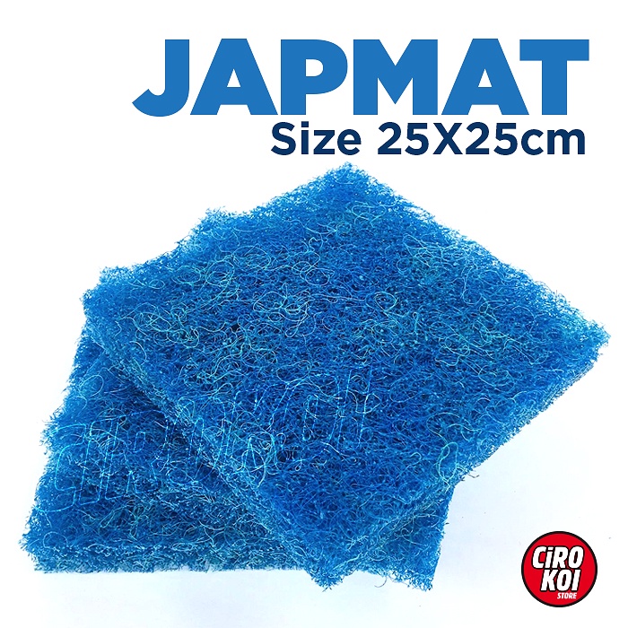 Jual JAPMAT 25X25 Cm » JAPANESE MEDIA FILTER MAT BIRU / JAPMAT FILTER ...