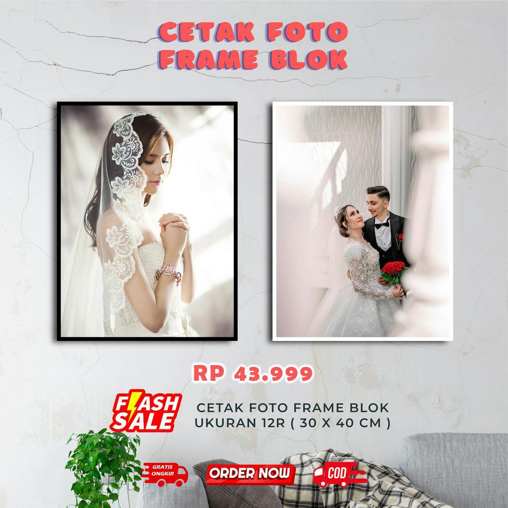 Jual Paket Cetak Foto 12R Frame Blok Fiber Termurah ukuran ( 30 X 40 ...
