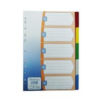 Jual Bambi Divider Plastik A4 5 Warna 2605 | Pembatas Binder Plastik A4 ...