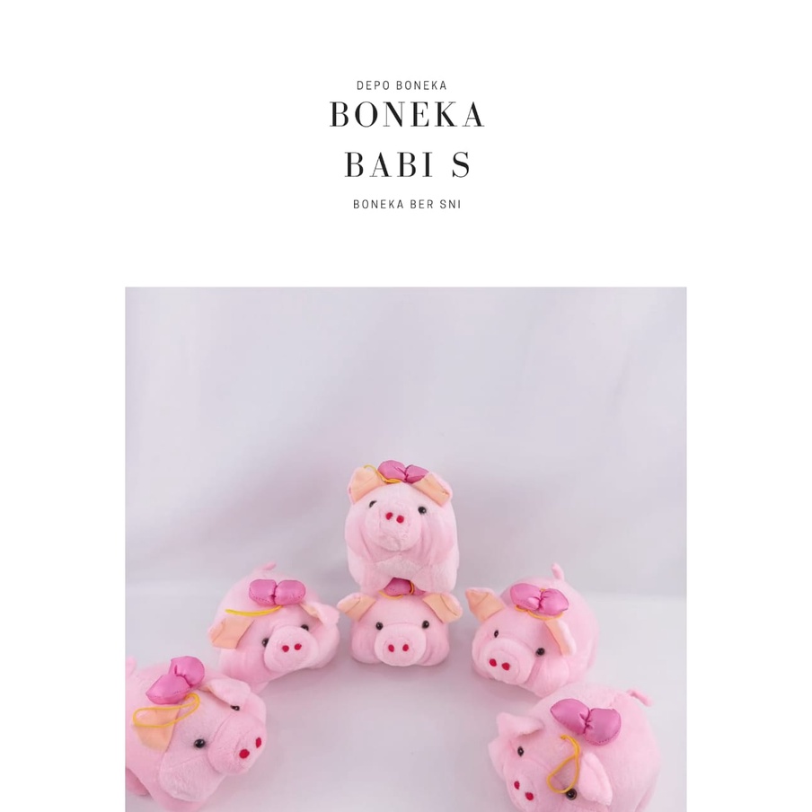Jual BONEKA BABI MINI BABI UKURAN S LUCU | Shopee Indonesia