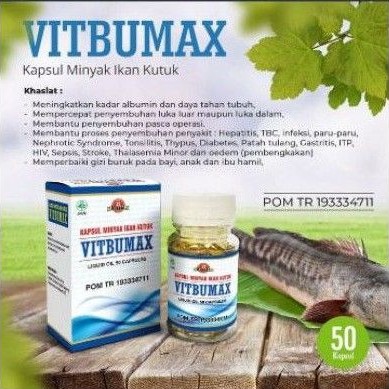 Jual VITBUMAX Ekstrak Albumin Sari Minyak ikan kutuk ikan gabus ORGANIK neo albumax 50 kapsul ...