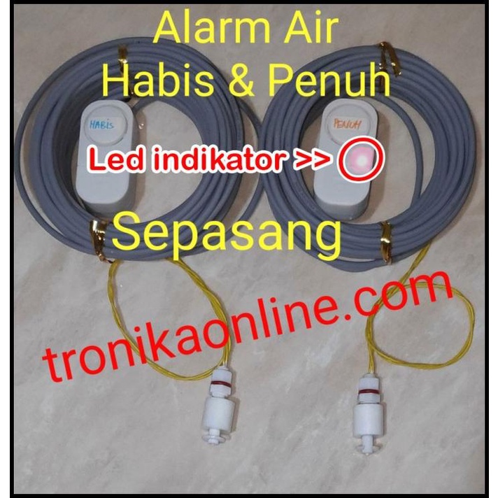 Jual Alarm Air Habis Penuh Tandon Toren Bak Air Water Level Sensor ...
